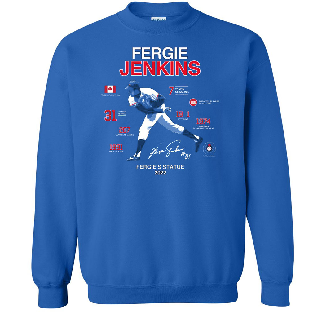 Fergie Jenkins’s Statue 2022 Fergie Jenkins Day T-Shirt - Best gifts ...