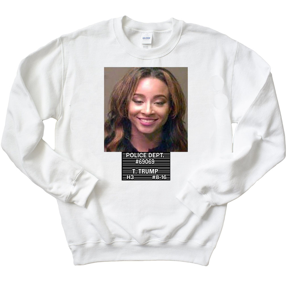 Teanna Trump Mug Shot Straw Hat Rios Police Dept 69069 T Trump T-Shirt ...