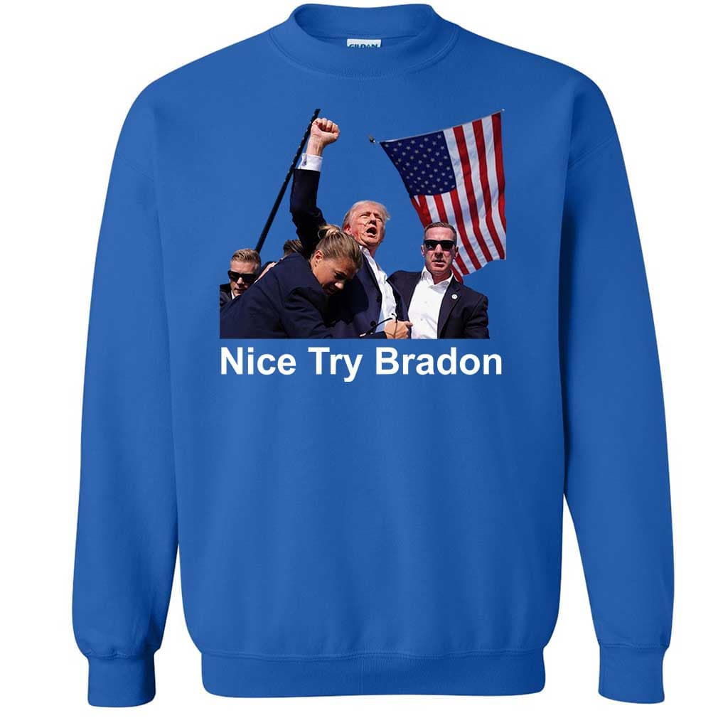 Nice Try Brandon Trump Survives Pennsylvania 2024 T-Shirt - Best gifts ...