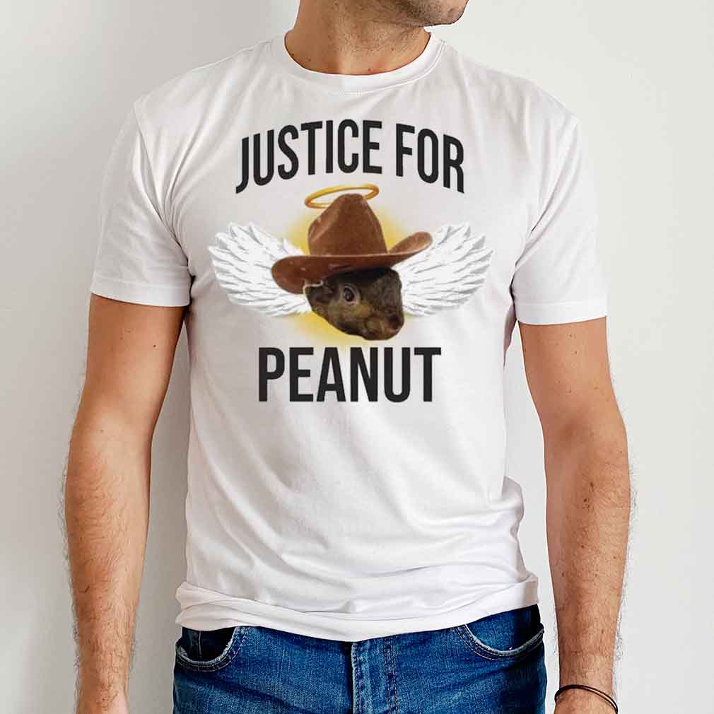 Justice For Peanut 2024 Angel Squirrel T-Shirt - Best gifts your whole family